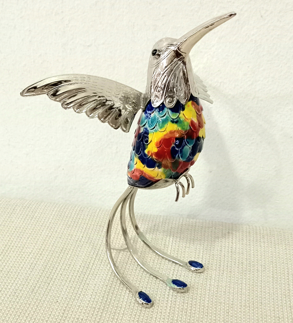 Colibrí cerámica alpaca grande EC9253 – HAFU Artesanias